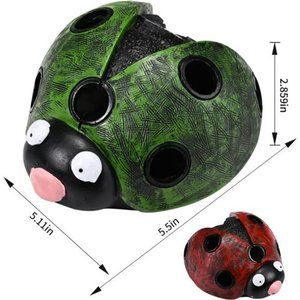 Accents | Ladybugs Garden Decor 2 Pack Solar Lights Lady Bugs Wall Art ...